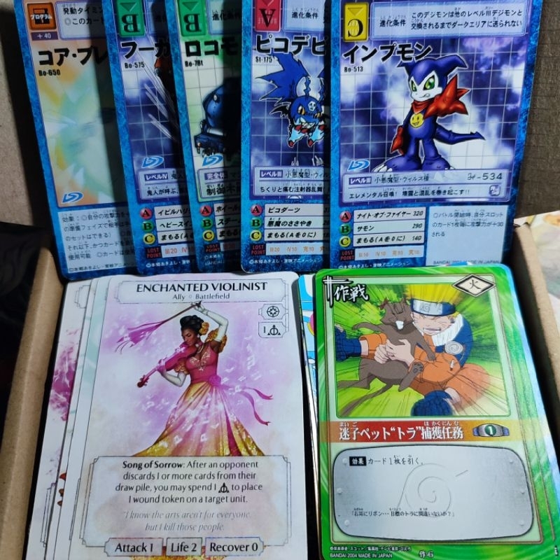 BOX SALE: Assorted Trading Cards | Digimon, Naruto, Yo-Kai, Weiss ...