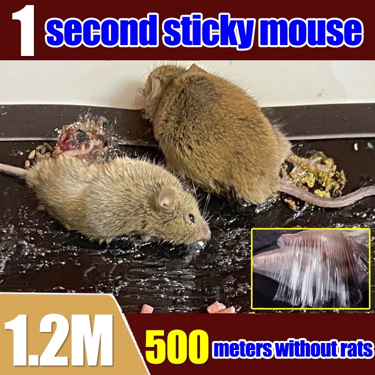 Big Sticky Mice Glue Trap 1.2M Mouse Board High Effective Rodent Rat ...