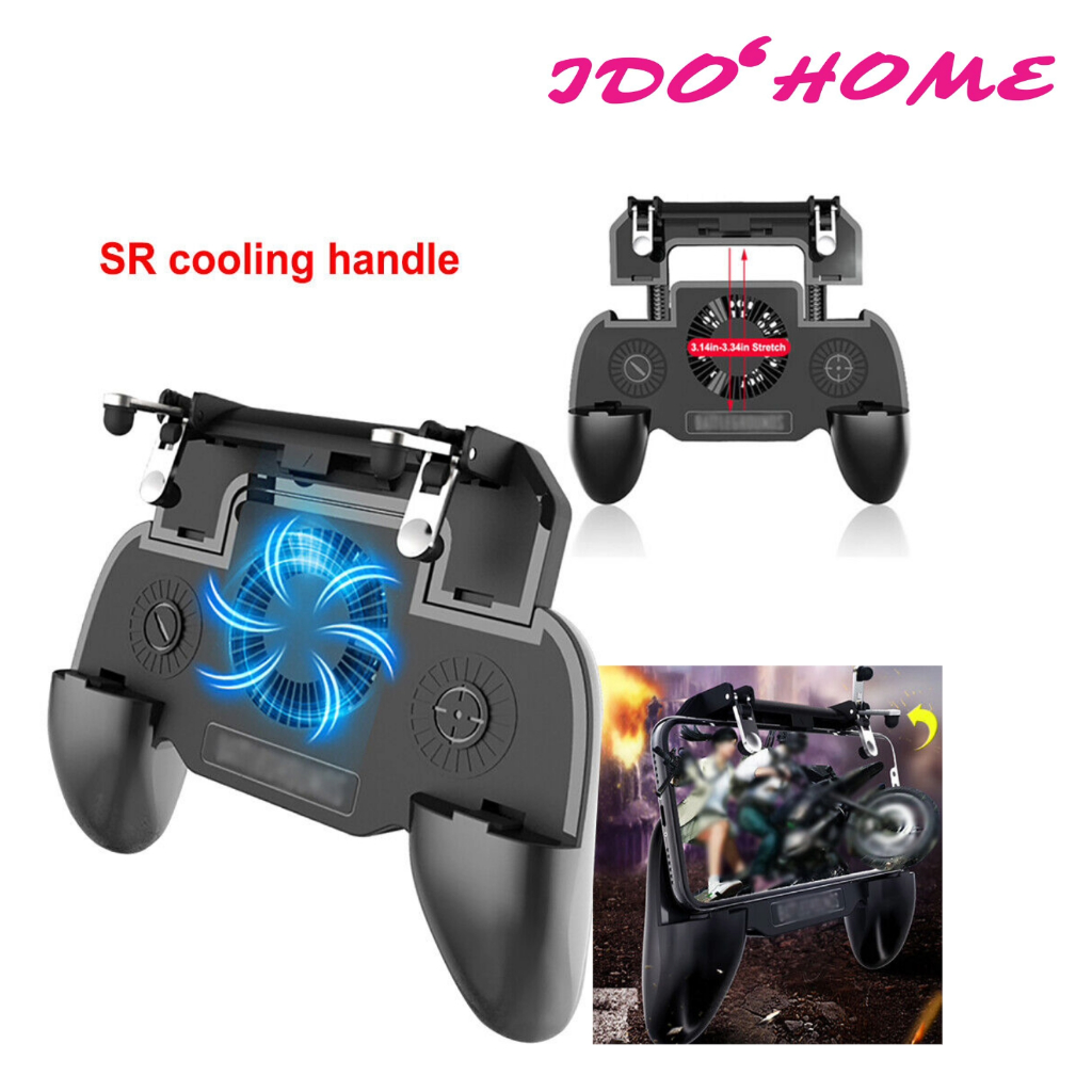 Mobile Phone Game Controller Joystick Cooling Fan Gamepad for IOS ...