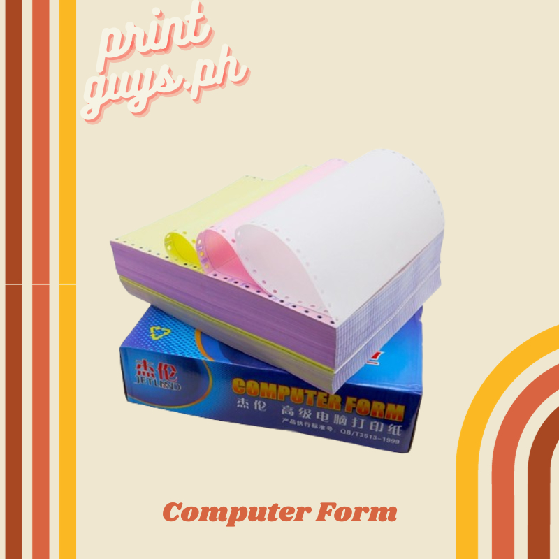 3 Ply Carbonless Continuous Paper Computer Form 9.5 X 5.5inches Tear ...