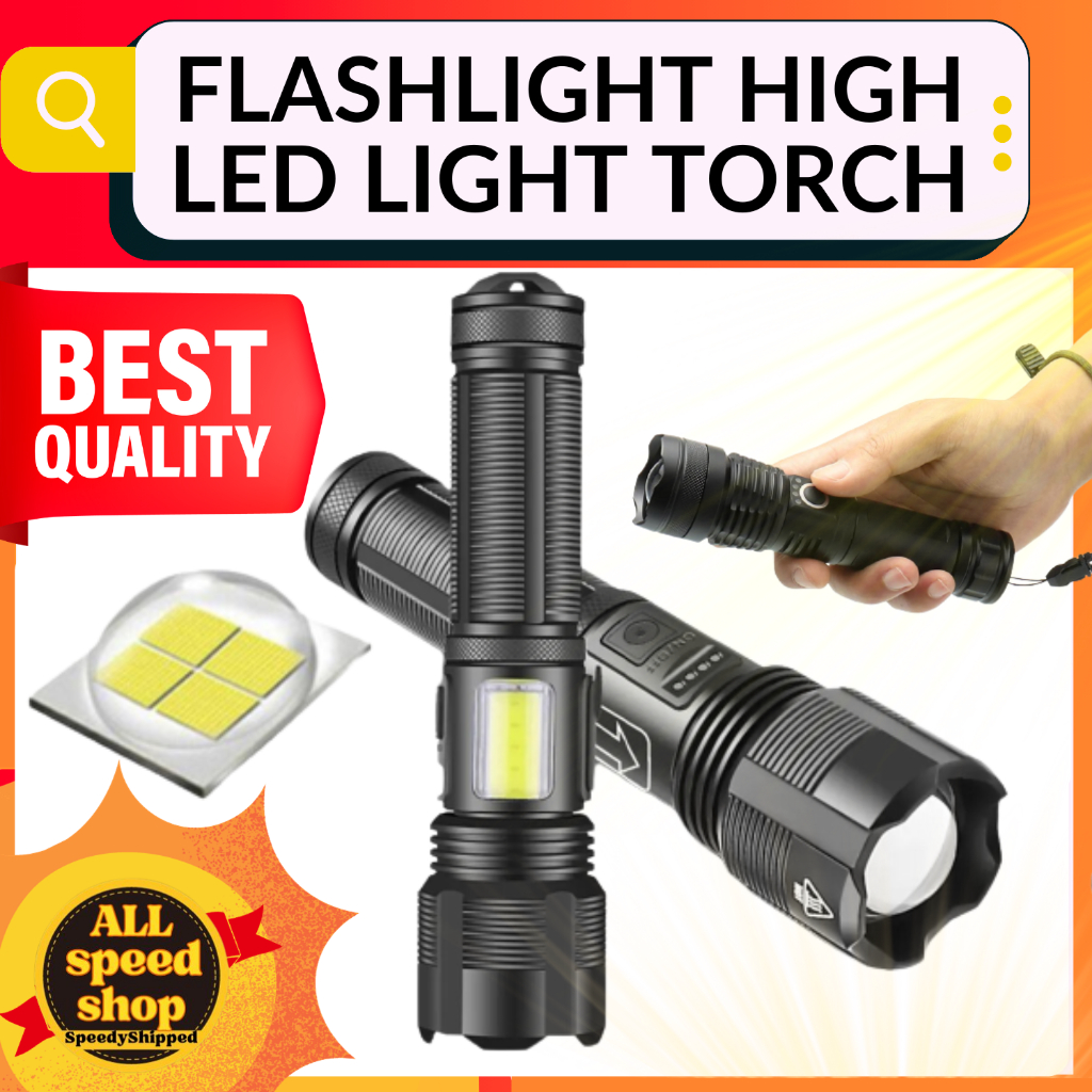 High-Powered, Rechargeable Flashlight for Any Adventure - Shine Bright ...