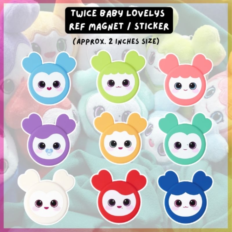 TWICE Baby Lovelys Ref Magnet Navely,Jeongvely,Movely,Savely,Jively ...