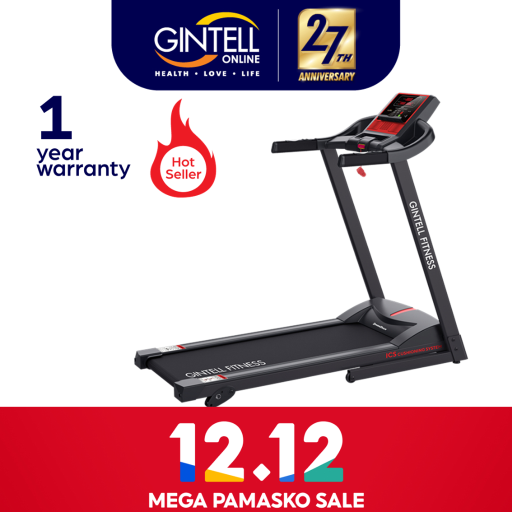 GINTELL SmarTREK Motorized Treadmill - 144.6cm (L) x 64cm (W) x 122.6cm ...