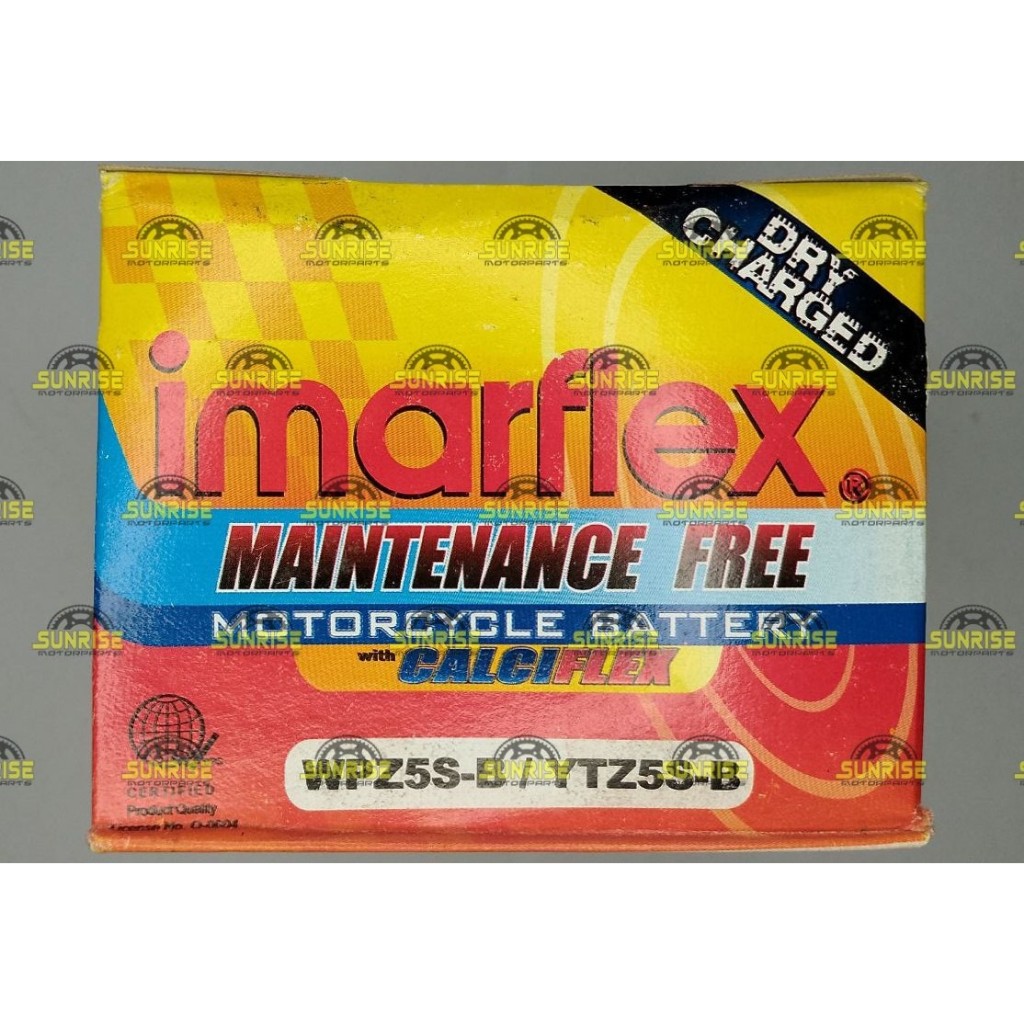 IMARFLEX BRAND WPZ5S-B/TZ5S-B BATTERY | Shopee Philippines