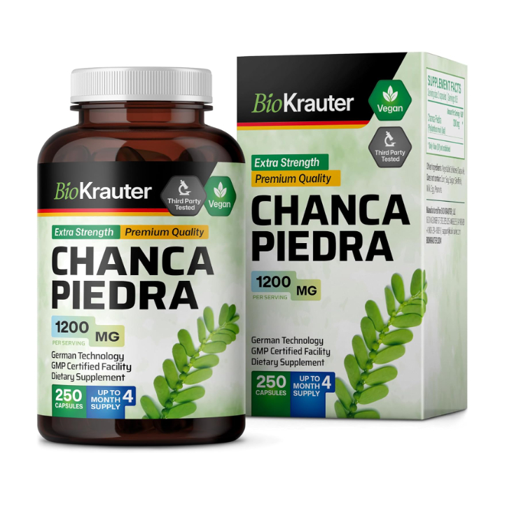 1,200 mg Organic Chanca Piedra Supplement for Kidney Gallbladder Stone ...