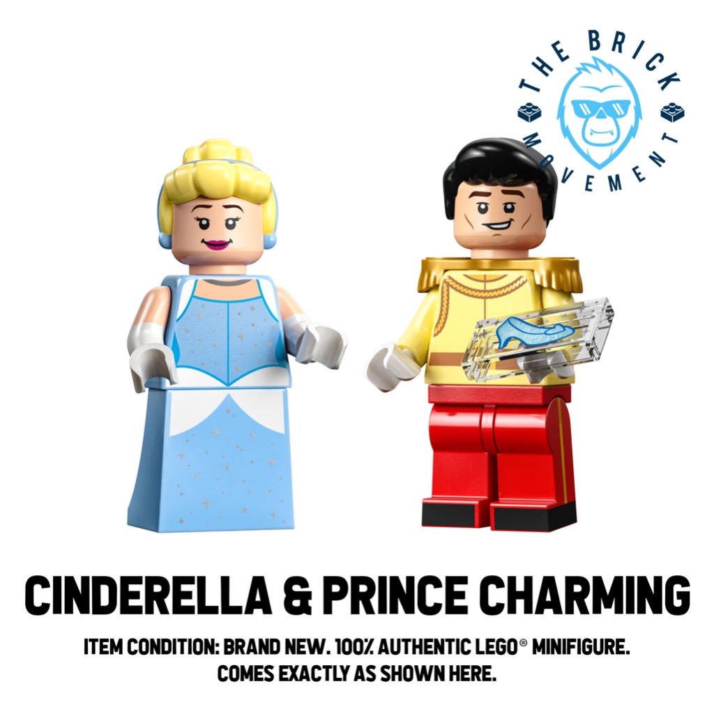 LEGO® DISNEY Cinderella & Prince Charming Minifigure Lot | Shopee ...