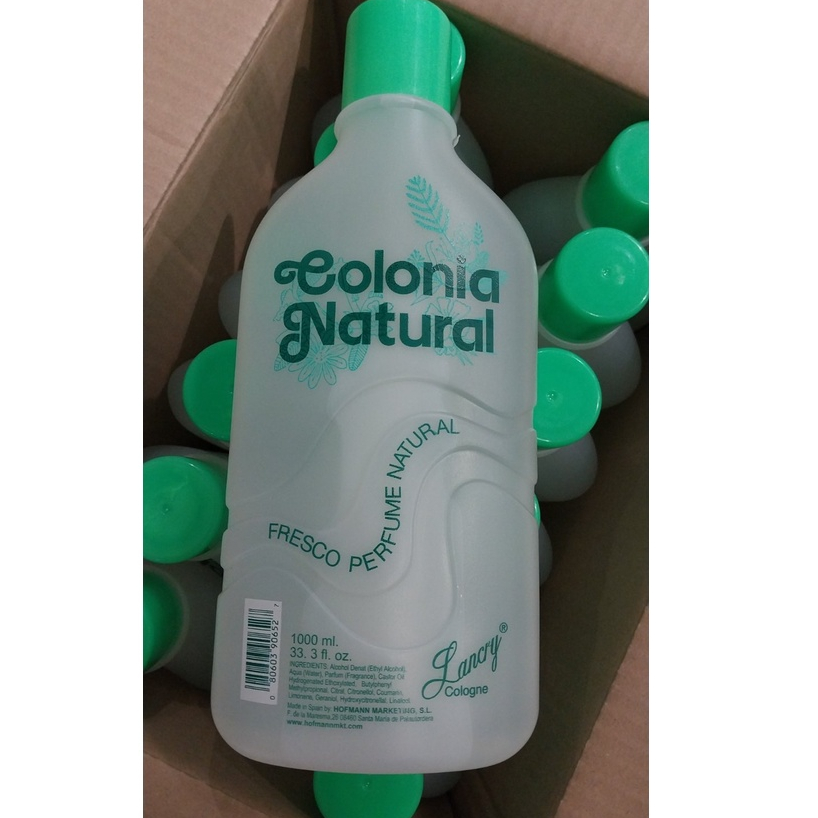 Lancry Colonia Natural Cologne 1000ml (1L) | Shopee Philippines