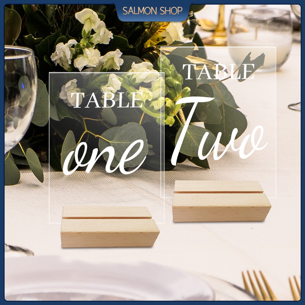 1Set Wedding Table Sign Number Holder Acrylic Menu Display Stand Table ...