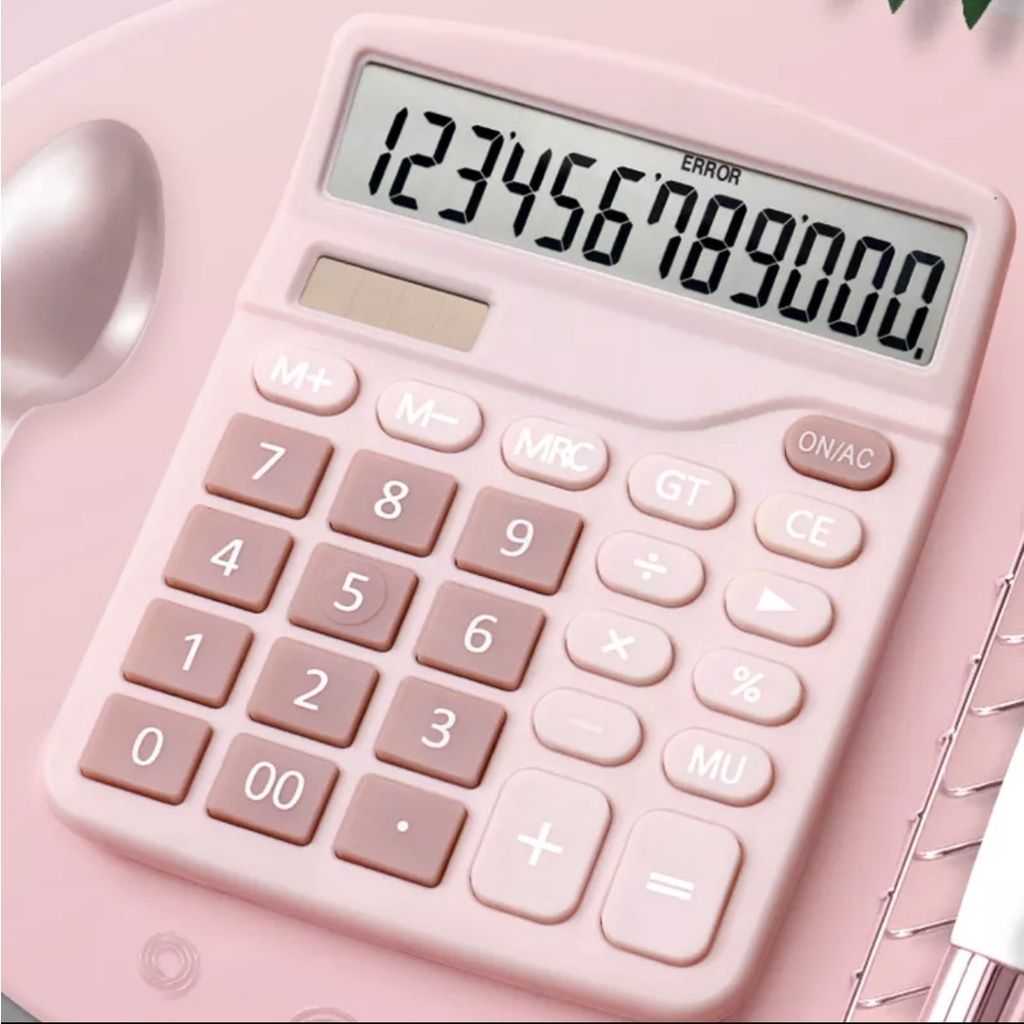 Pink Calculator Solar Simple Student Office Supplies Stationery Dual ...