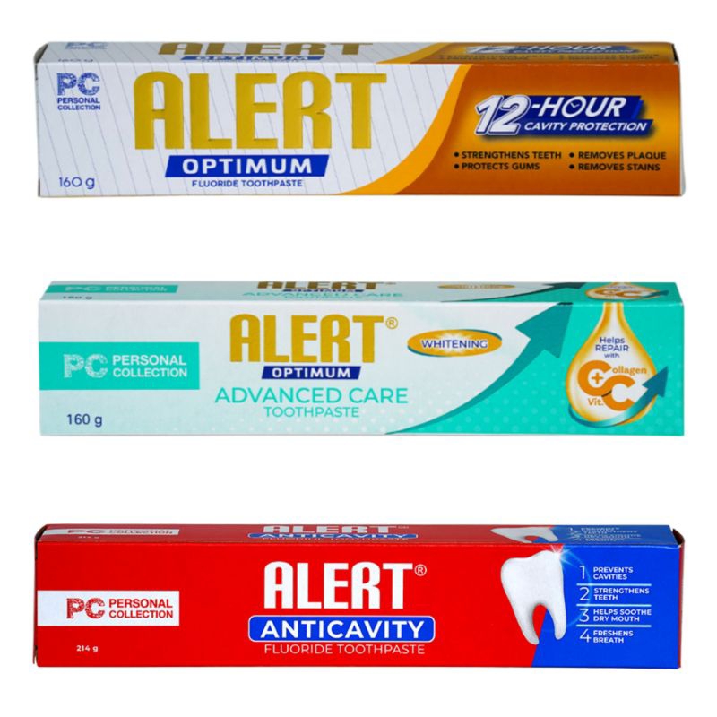 PC Alert Optimum Toothpaste 160 g - Anticavity, Advanced Care | Shopee ...