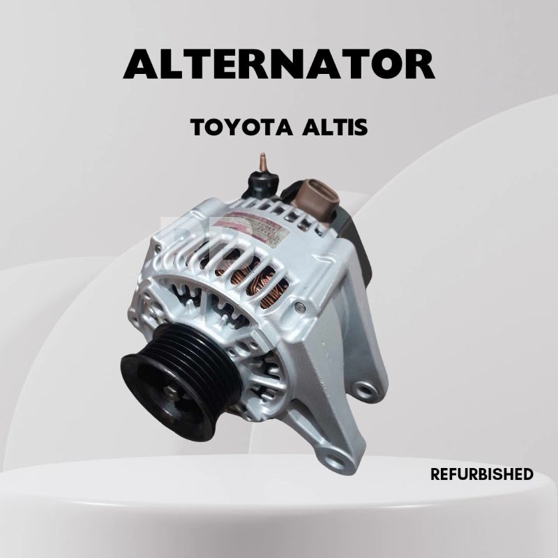 ALTERNATOR TOYOTA ALTIS 1.8 12V 90A 3PIN 6 PULLEY RECONDITIONED ...