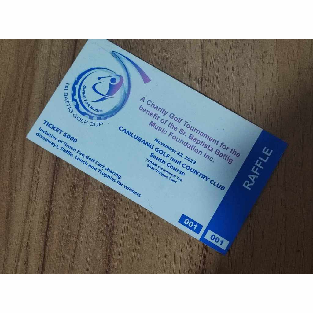 Raffle Ticket Printing - Matte and Glossy, Perforated Cut | Shopee ...