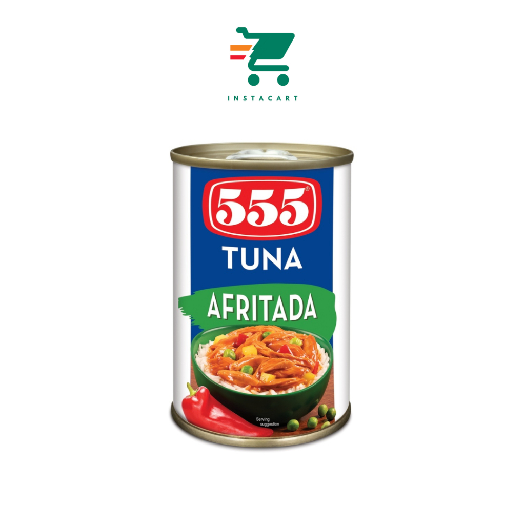 InstaCart 555 Tuna Flakes Afritada 155g Easy-open Can Canned Goods ...