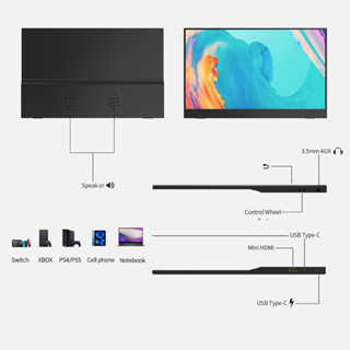EXPOSE Touch Portable Gaming Monitor Touch Screen For Switch XBOX PS4 ...