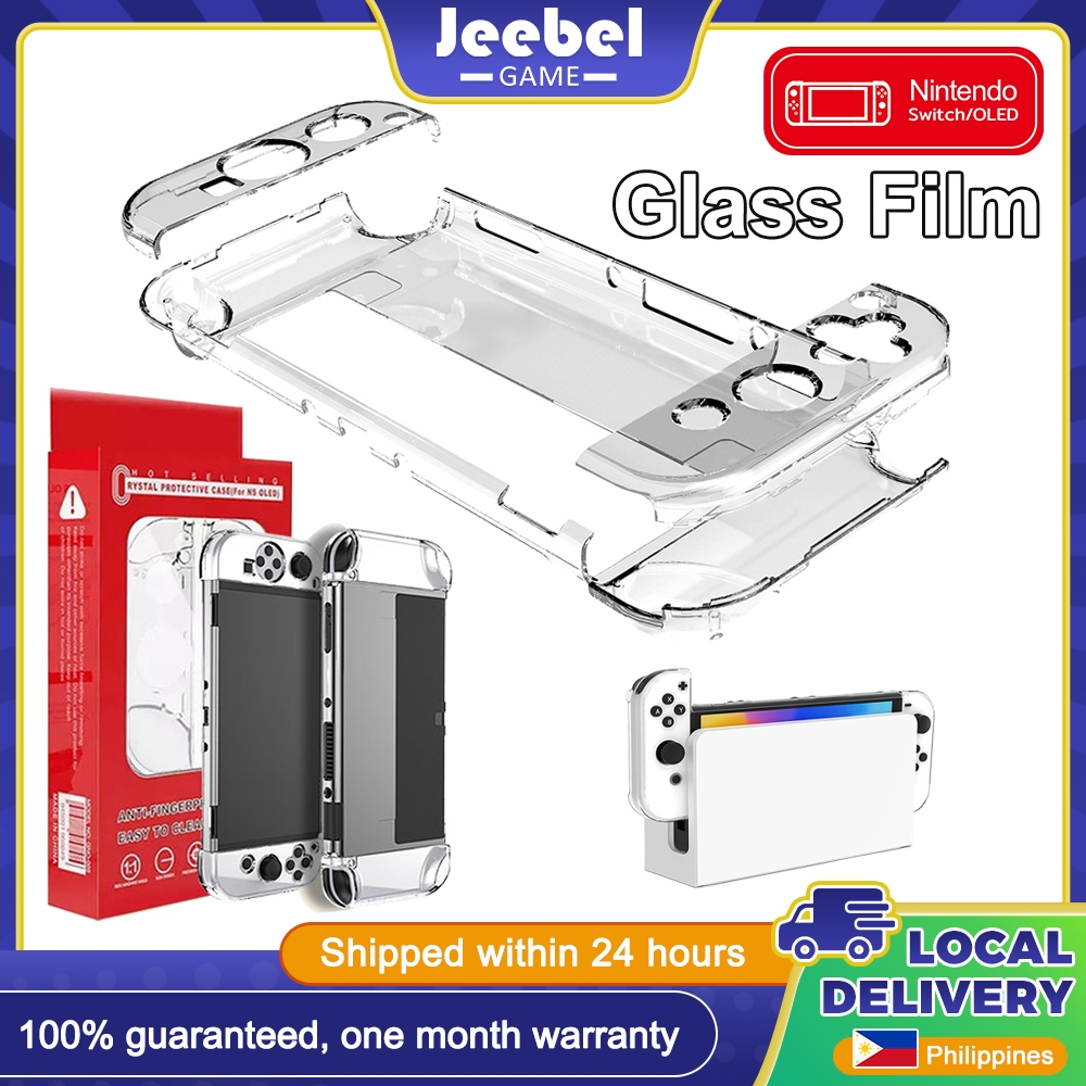 Nintendo Switch OLED Transparent Protective Case PC Hard Cover Support ...
