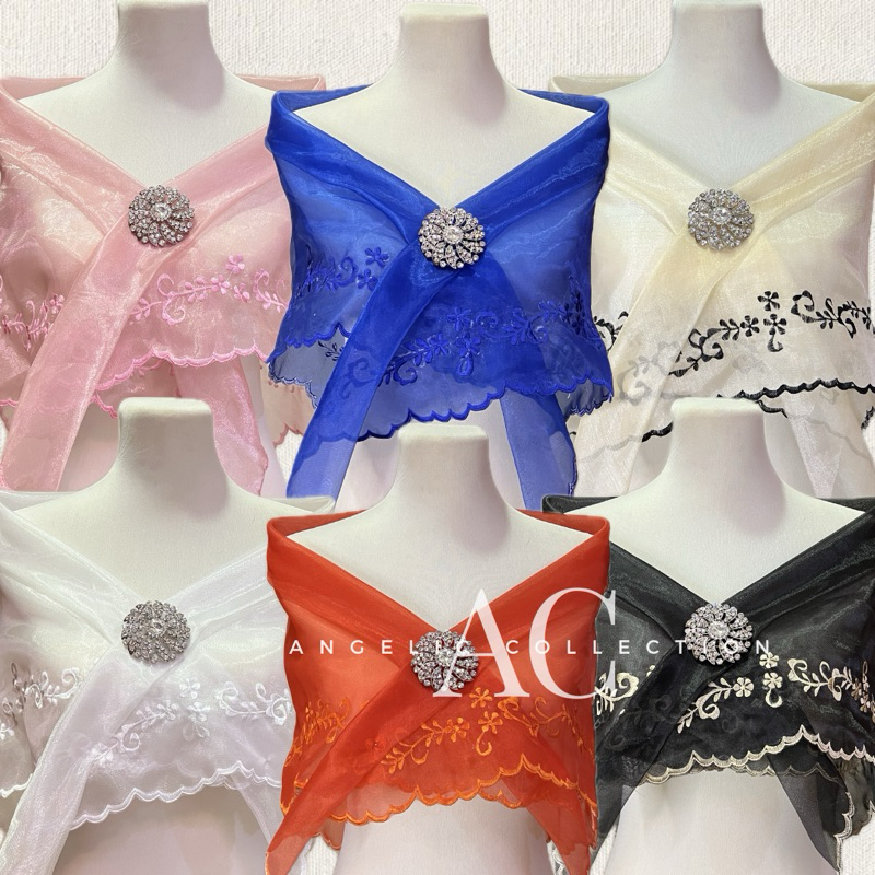 Angelic Collection | Filipiniana Alampay — Embroidered | Shopee Philippines