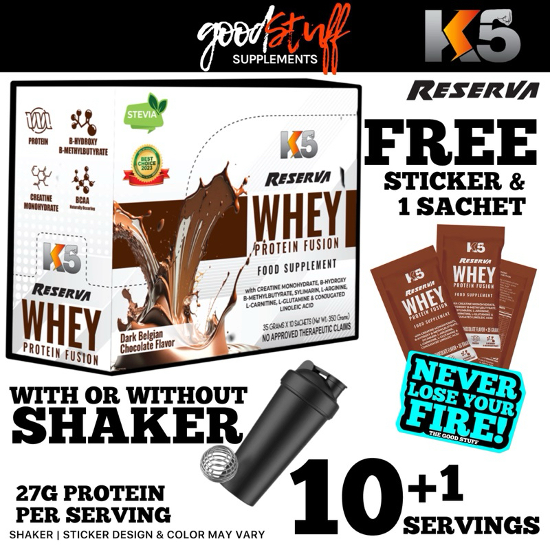 K5 Reserva Whey Protein Fusion 10 SERVINGS | Shopee Philippines
