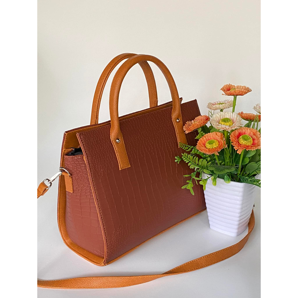 Marikina Bags Rachel Handbag Crossbody Sling bag in Croc Material ...