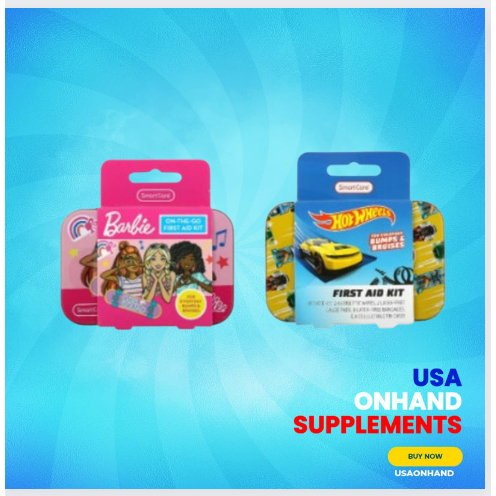 USAOnhand | Smart Care, On-The-Go First Aid Kit, Barbie, 13 Piece Kit ...