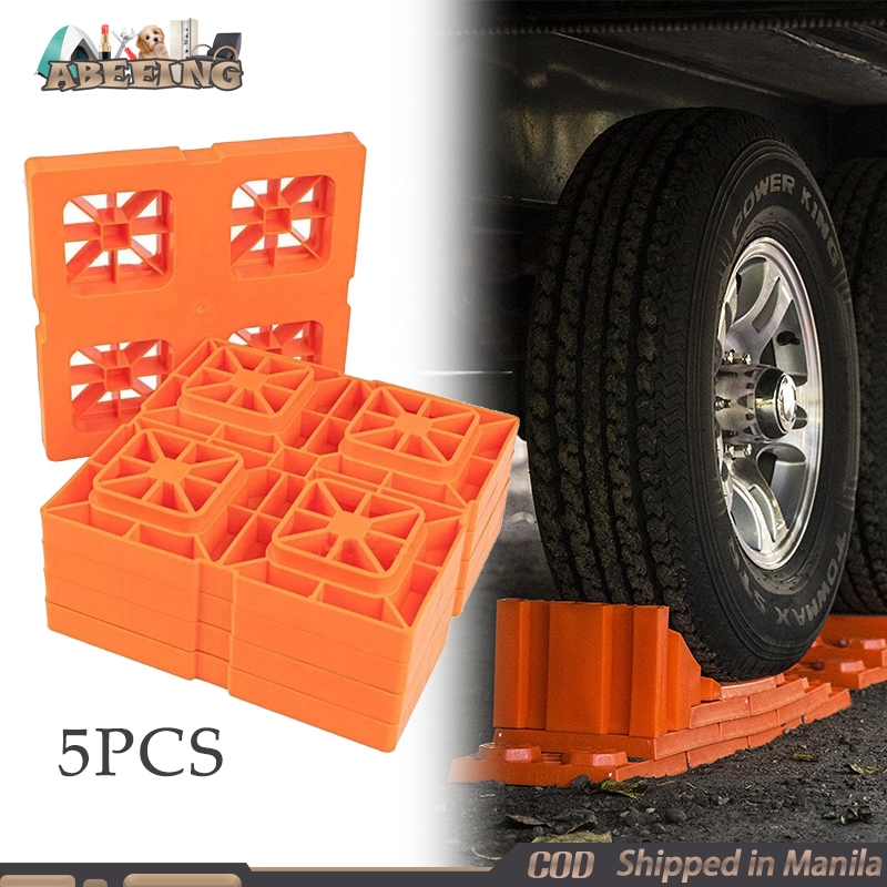5Pcs RV Leveling Blocks Heavy Duty Camper Car Wheel Stopper Convenient ...