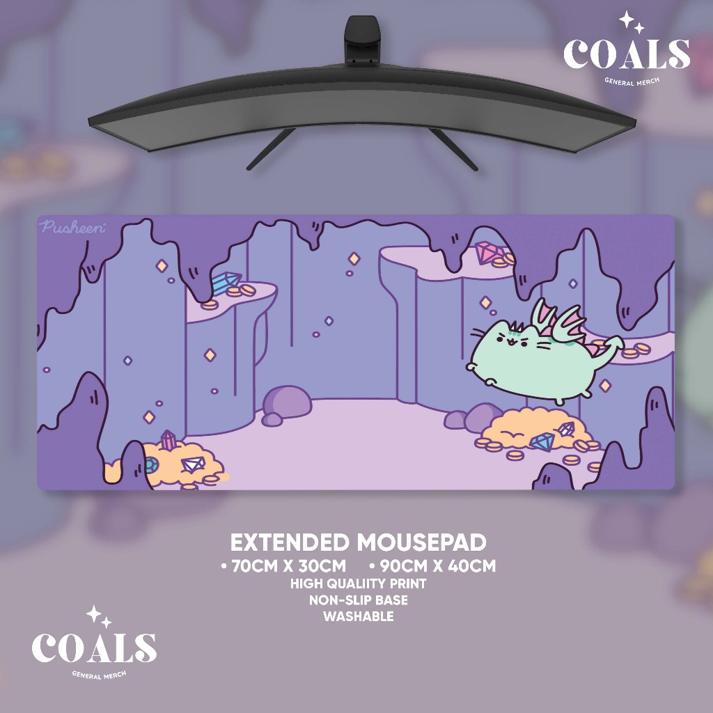Pusheen Extended Mousepad | Ai Hoshino | Large Gaming Deskmat | Shopee ...
