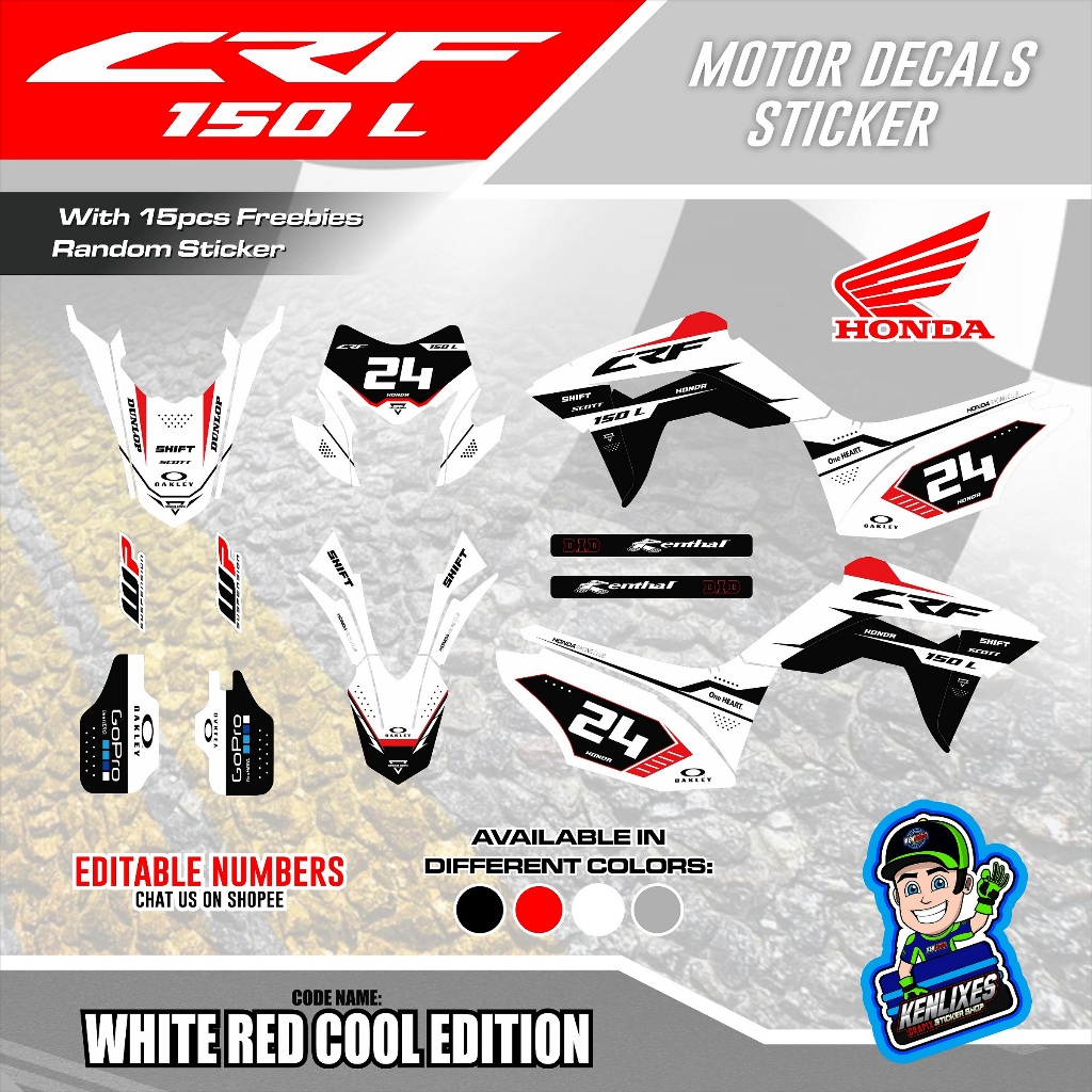 Honda CRF 150 Full Body Sticker Decals COOL EDITION (KENLIXES) | Shopee ...