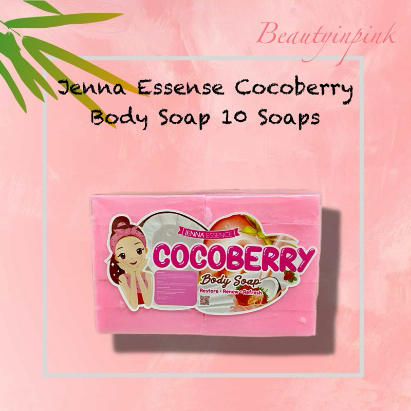 AUTHENTIC Jenna Essence Cocoberry Body Soap New Packaging (10 soap per ...