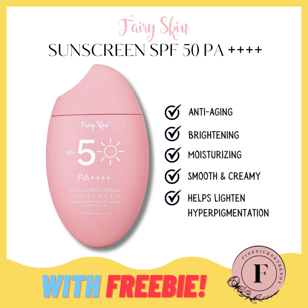 ORIGINAL FAIRY SKIN Premium Brightening Sunscreen SPF50++++ Effective ...