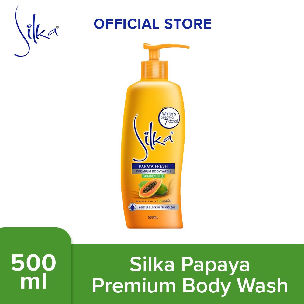 Silka Papaya Fresh Body Wash 500mL | Shopee Philippines