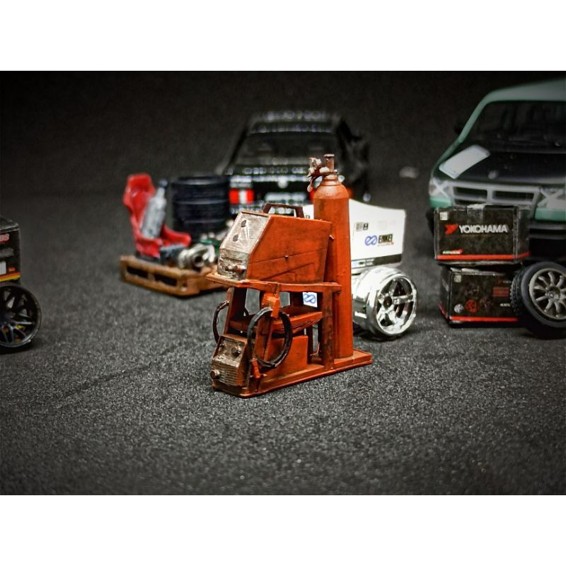 1:64 True Detailed Scale Acetylene Welding Machine Diorama Accesories ...