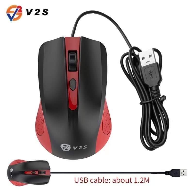 V2S MS-101 USB Wired Mouse Home & Office Gaming Notebook Desktop ...