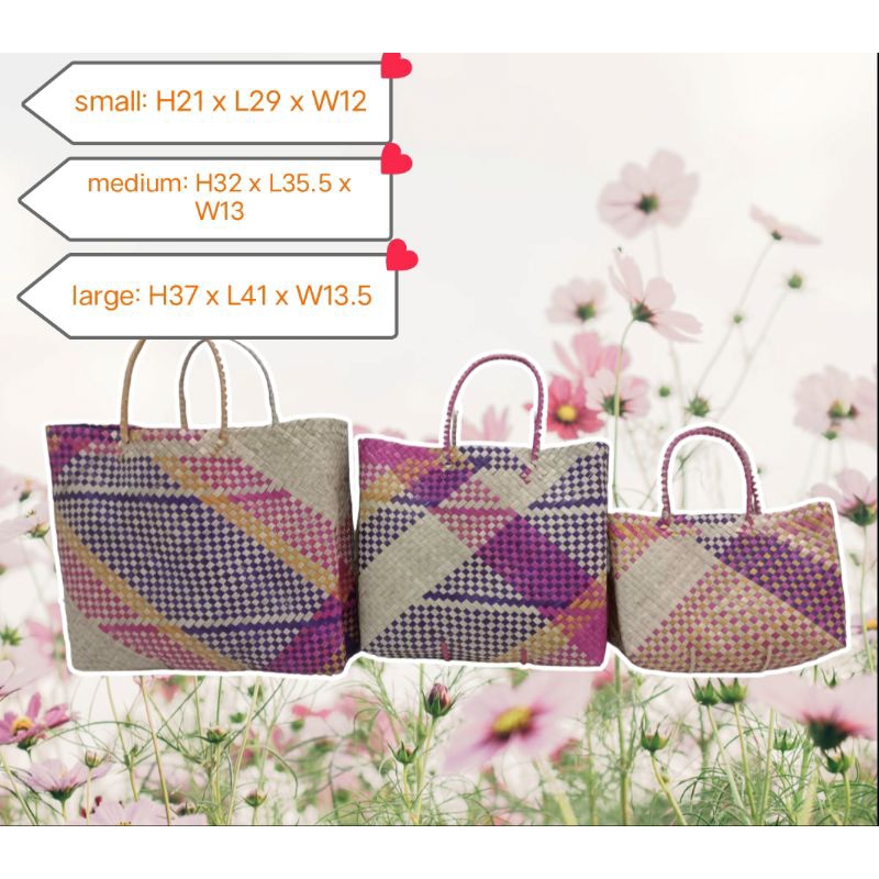 NATIVE BAG, Handwoven Karagumoy/Pandan leaves, BICOL | Shopee Philippines