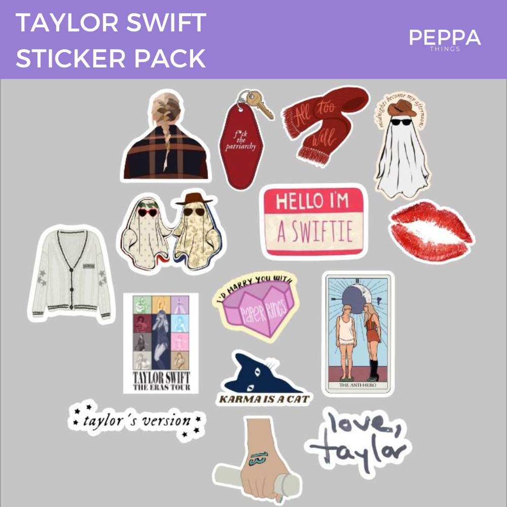 TAYLOR SWIFT Vinyl Waterproof /Weatherproof Stickers with Matte/Glossy ...