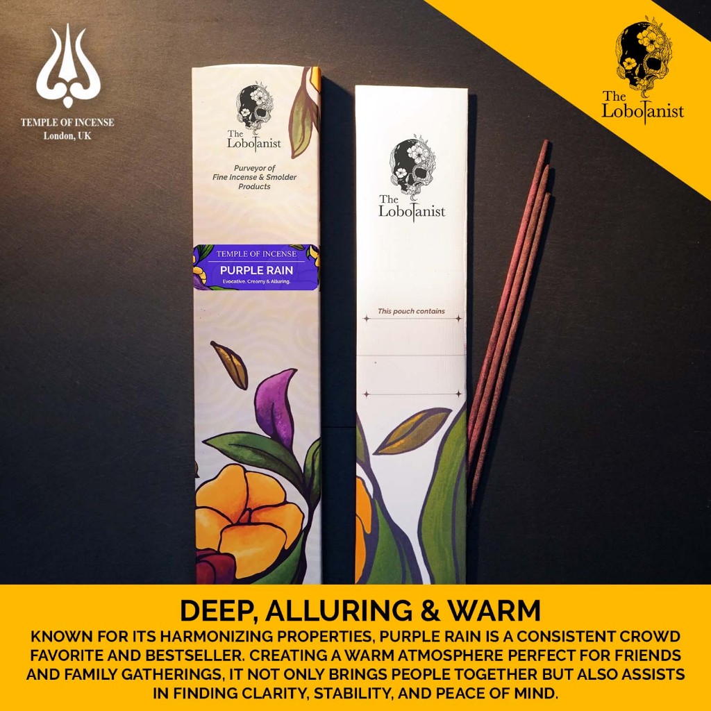 Temple of Incense - Purple Rain Luxury Incense Sticks | Shopee Philippines