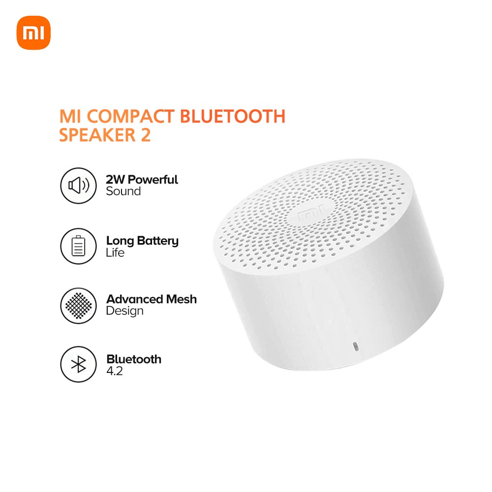 Xiaomi Mi Compact Bluetooth Speaker 2 w/ Built-in Mic | Shopee Philippines