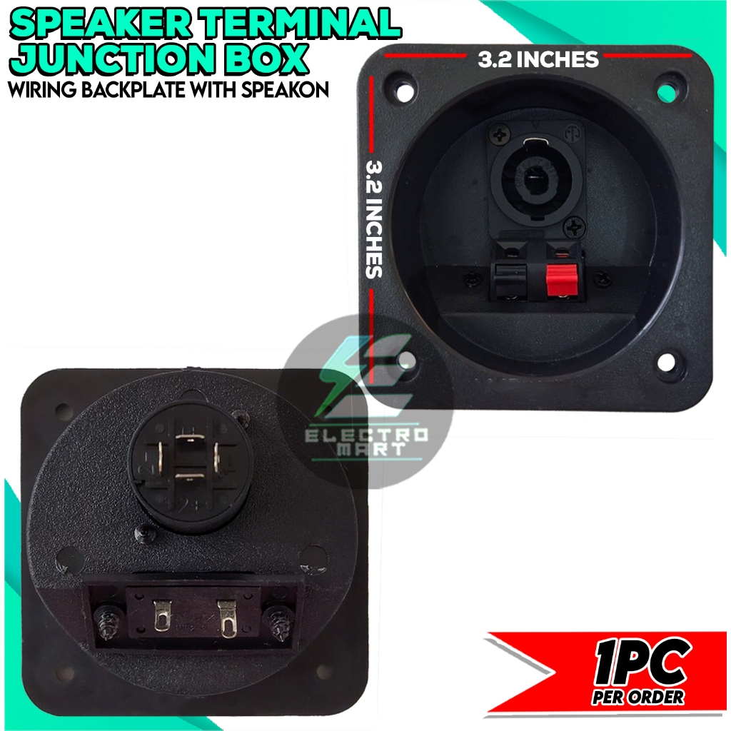 Speaker Terminal Junction Box Wiring Backplate with Speakon | Shopee ...