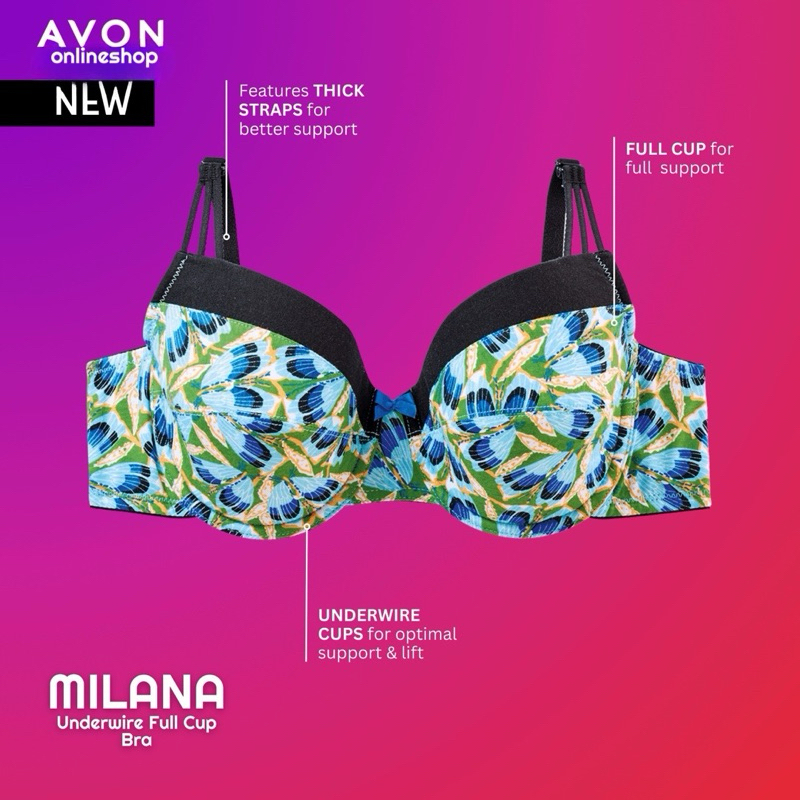 Avon Milana Underwire Full Cup Bra | Shopee Philippines