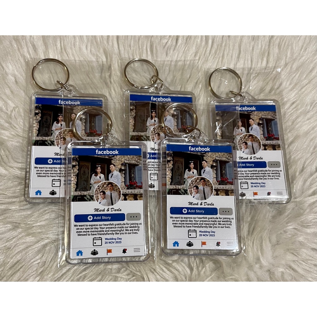 ACRYLIC Personalized Costumized Keychain - giveaways for baptism ...