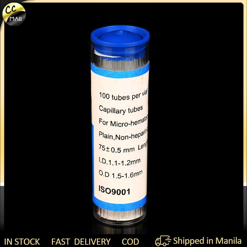Capillary Tube Microhematocrit Sodium Heparinized 100 Pcs/Bottle One ...