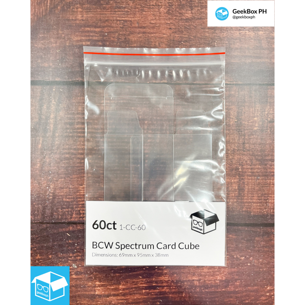 60ct BCW Card Cube - for 63.5x88mm cards (1 piece) | Shopee Philippines