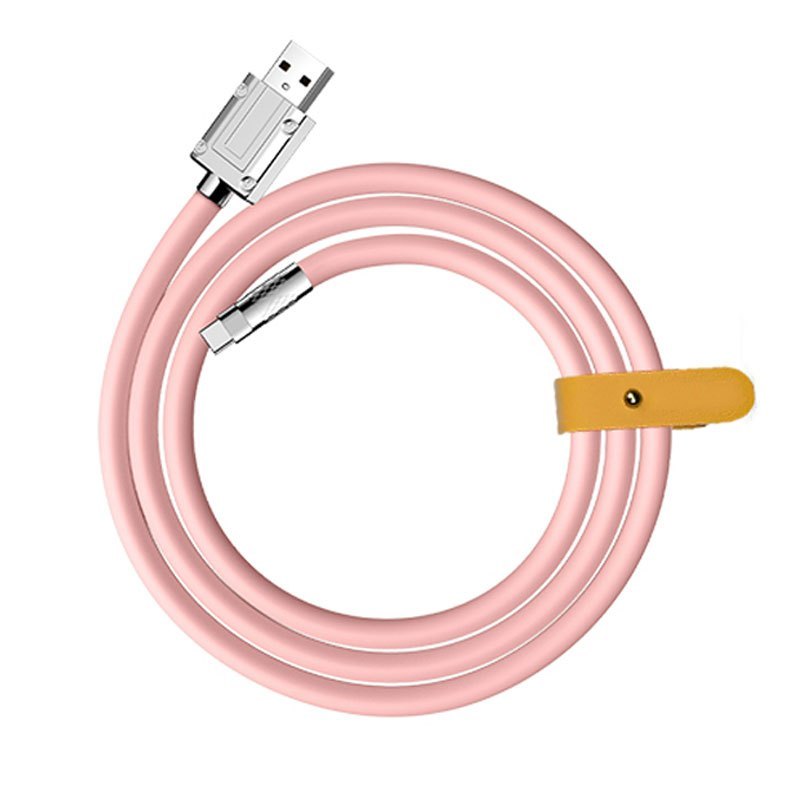 120W Quick Charger 3.0 Liquid Silicone Metal ios Micro usb cable type c ...