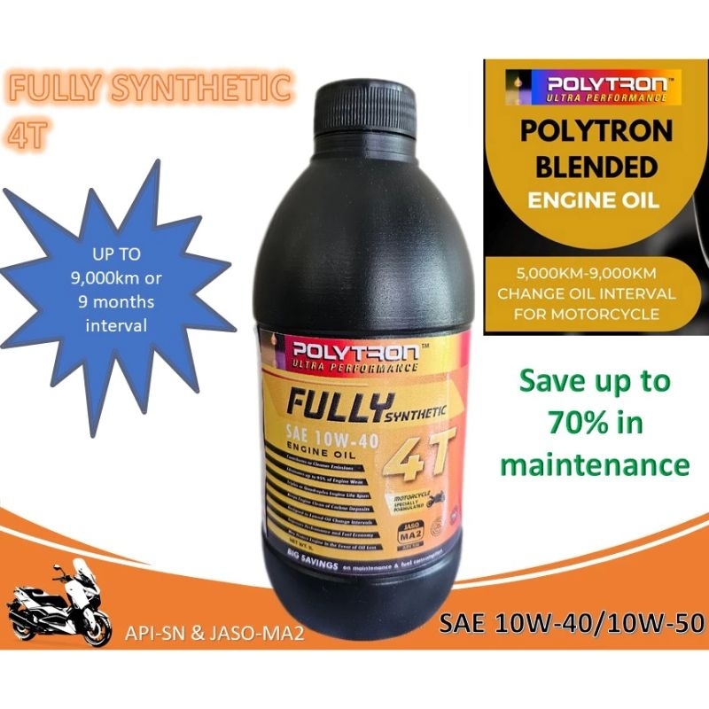 US BRAND:Polytron Fully Synthetic 4T-1 liter | Shopee Philippines