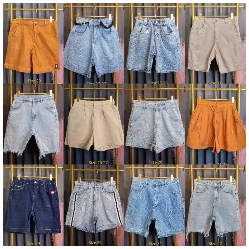 B50 VIP Korean Denim Bermuda Shorts/Tokong Shorts | Shopee Philippines