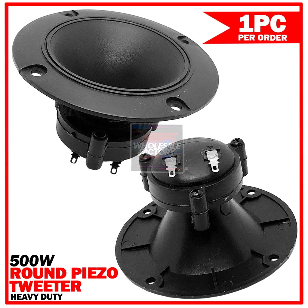 🟦 ROUND PIEZO TWEETER 500W PLASTIC SALE 🟦 | Shopee Philippines