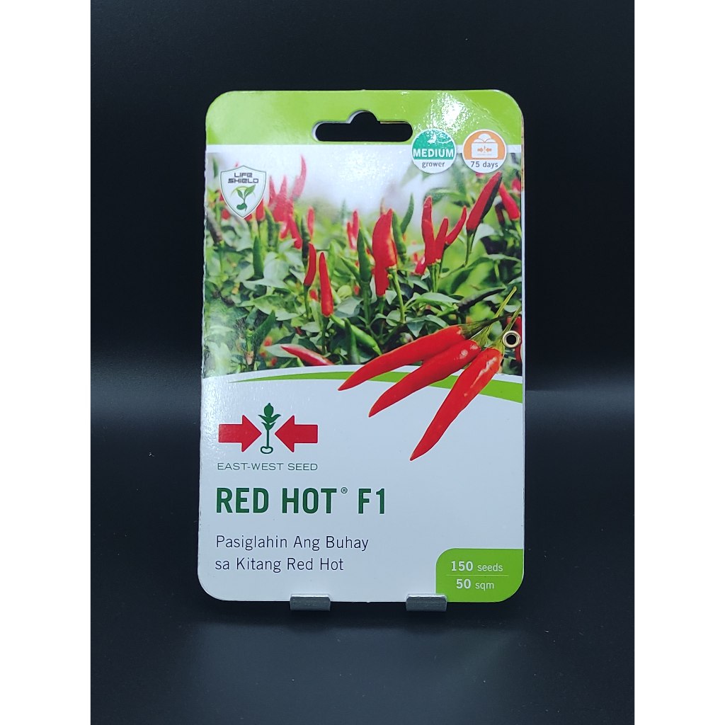EAST-WEST SEED RED HOT F1 HYBRID HOT PEPPER SEEDS POUCH (150 SEEDS ...