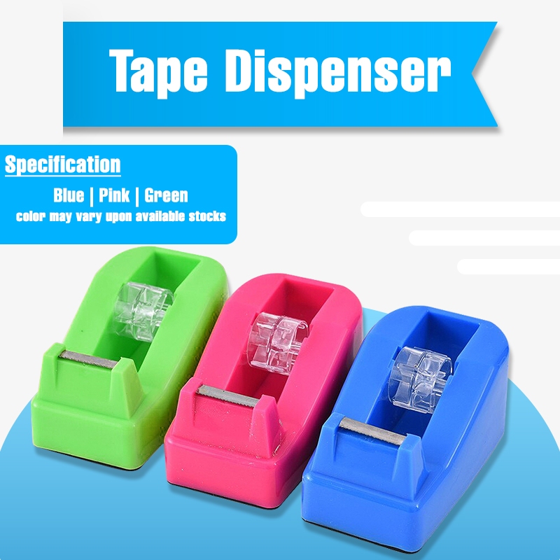 Mini Plastic Tape Dispenser School & Office Supplies (Random Color ...