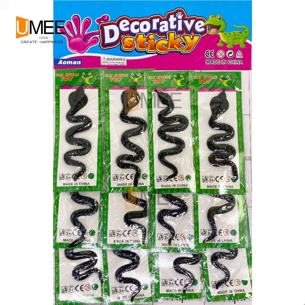12Pcs Party Gift Big Snake Sticky Pad for Party Gift-Lootbag Filler ...