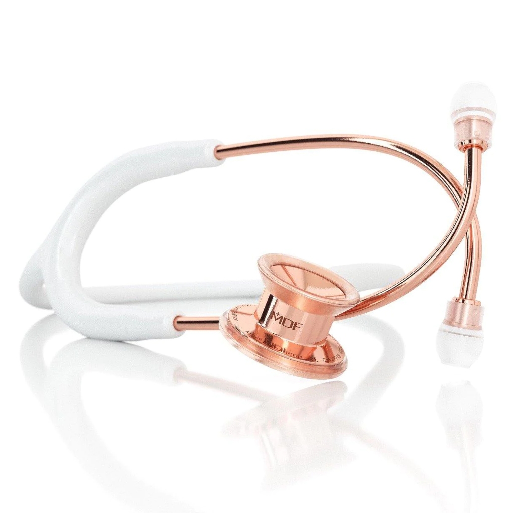 MDF MD One Rose Gold Premium Pediatric StethoscopeMDF777CRG-29 (White ...