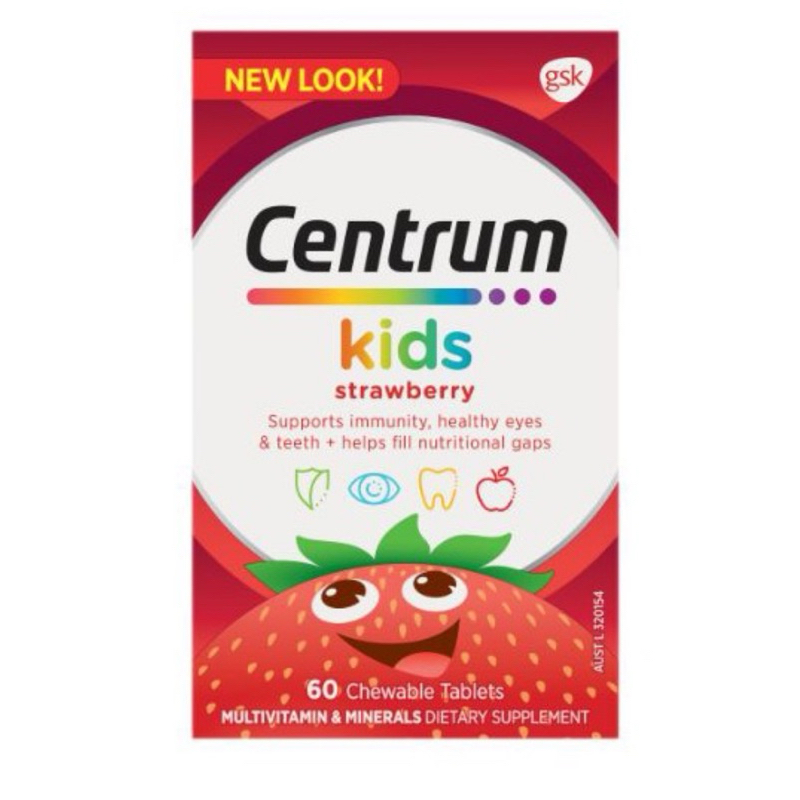 Centrum Kids Strawberry 60 Chewable Tablets | Shopee Philippines