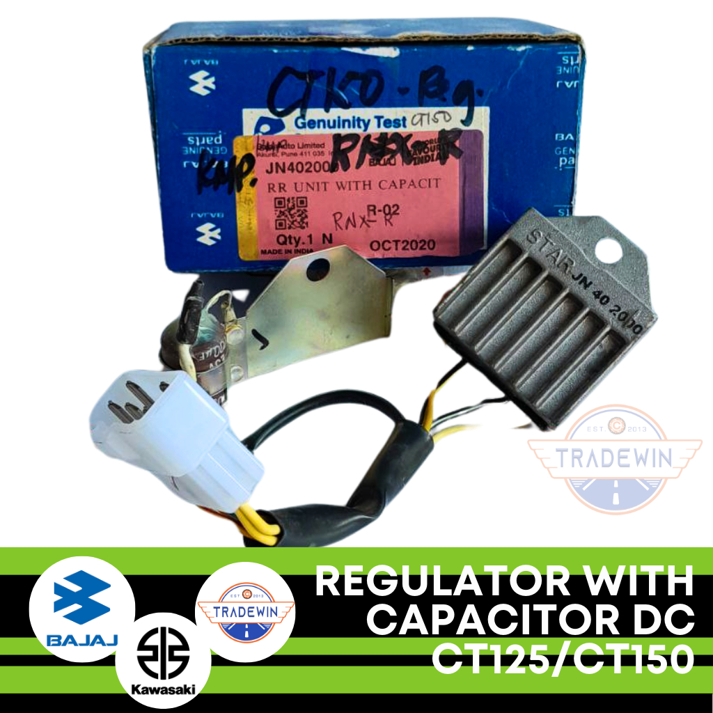 CT150/CT125 REGULATOR WITH CAPACITOR BAJAJ GENUINE PARTS JN402000 ...